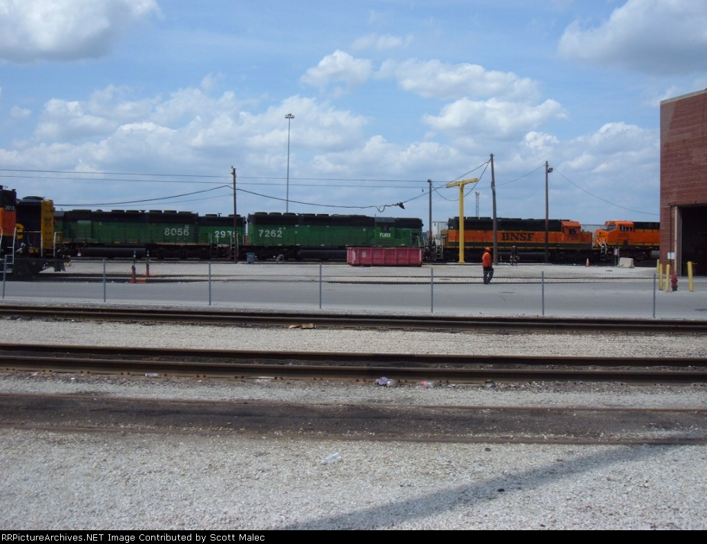 BNSF 8056, 7126, 5970 & FURX 7262